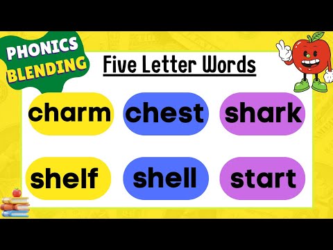 Blending five letter words (2) | phonics blending | learn to read
