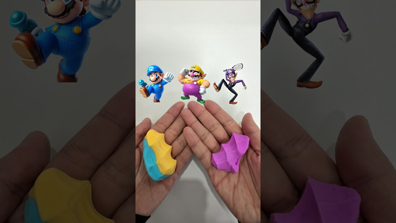 Mario Characters by Color 🌈 #supermario #marioart #colormixingmagic