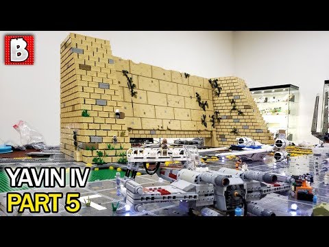Giant LEGO Yavin IV Rebel Base Star Wars | Part 5 The Pyramid Begins!