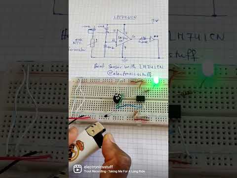 Heat Sensor with LM741CN #electronicsengineering #technology