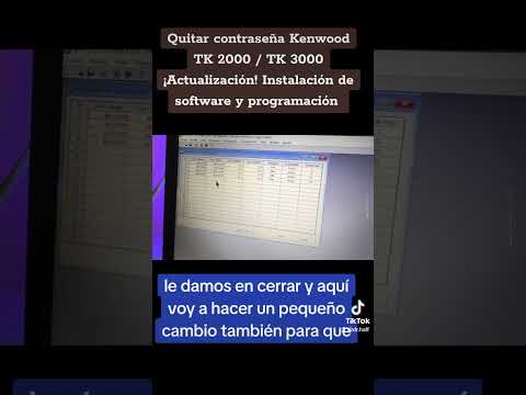 Quitar contraseña Kenwood TK 2000 - TK 3000 Instalación de software y programación ACTUALIZADO 2025