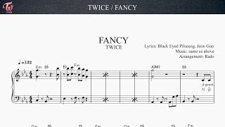 TWICE - FANCY (Chords & Lyrics) by Fancy Alcohol Hoja