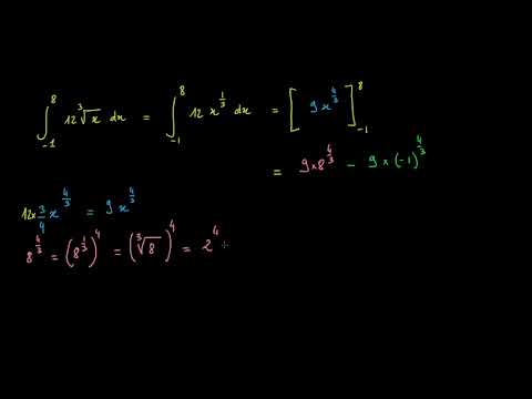 Intégrale définie d'une fonction racine cubique (vidéo) | Khan Academy