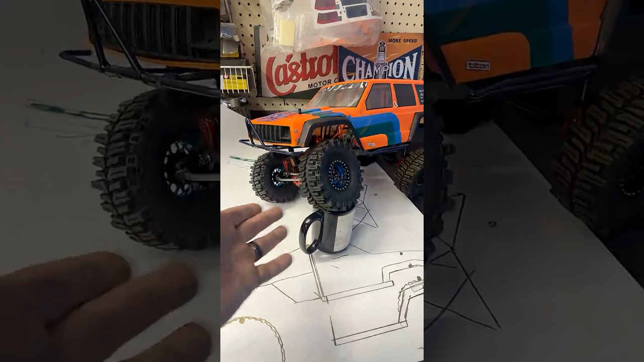 RC Rock Crawlers anyone? Built this from scratch! #axial #crawler #4x4 #jeep #rc #vanquish #amazon