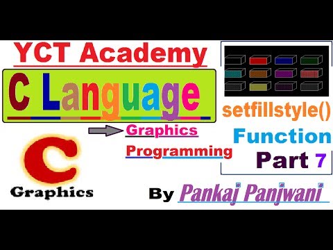 Learn C Graphics Programming In Hindi Part 7 setfillstyle Function ...