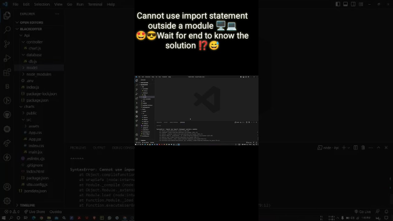 what is Stack over flow | Cannot use import statement outside a module.#shorts#short#HumBhiEngineer