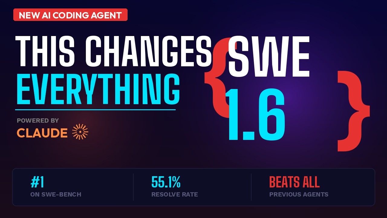 SWE 1.6 Is Here - #1 AI Coding Agent on SWE-Bench (Full Breakdown) #SWE16 #AICoding #SWEBench