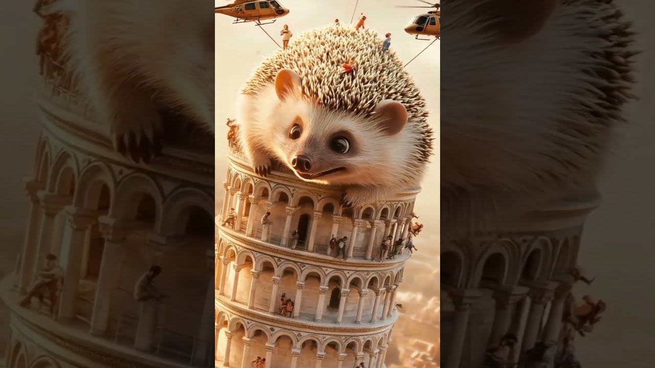 Hedgehog vs Architecture: A Tuscan Tale | AI Art