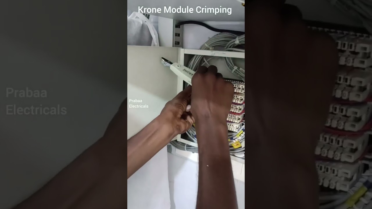 Intercom krone Module Crimping