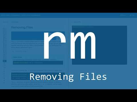 The Linux Command Tutorial: The rm Command