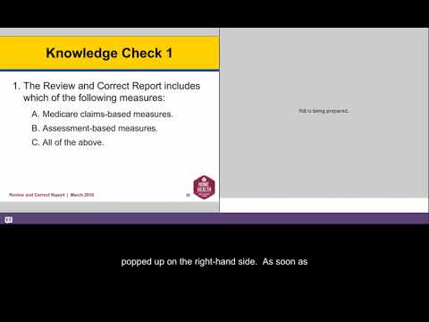 Quality Reporting Program and Quality Measures