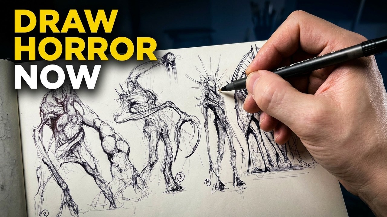 Character Design from Scratch: 5 Horror Characters, No Cuts, No Edits