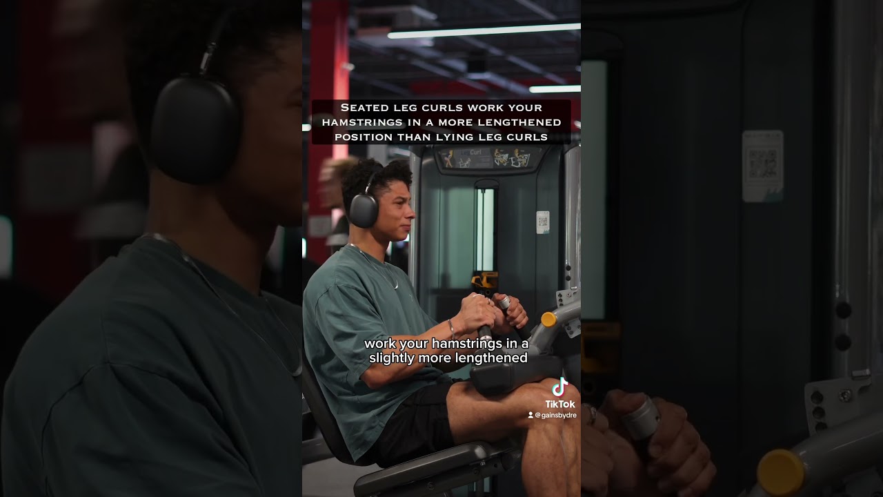 Why seated leg curls are better than lying leg curls ‼️ #fitness #workout #bodybuilding #motivation