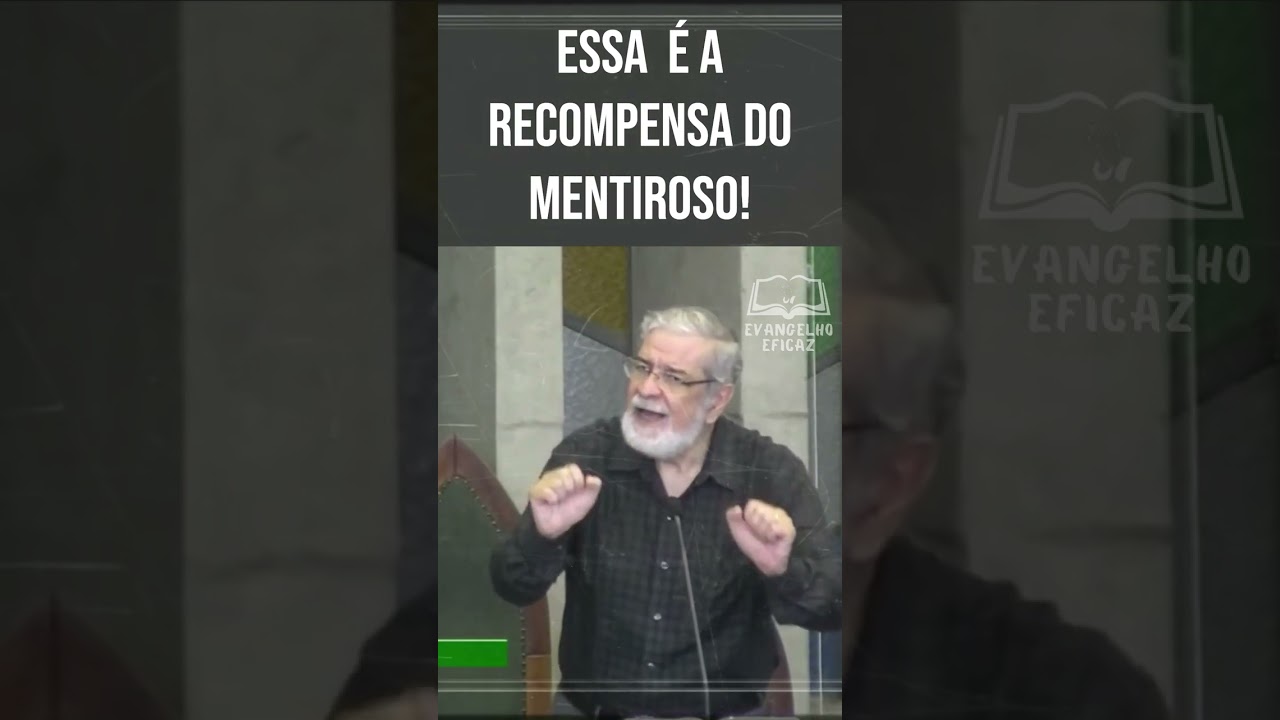 CUIDADO Essa é a Recompensa do MENTIROSO #augustusnicodemus #mentira #calunia #difamação #evangelho
