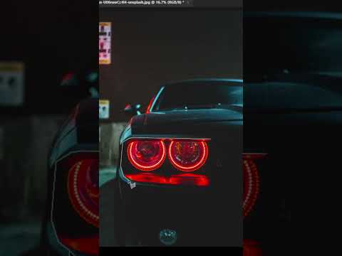 Change Car Headlight Color in Photoshop