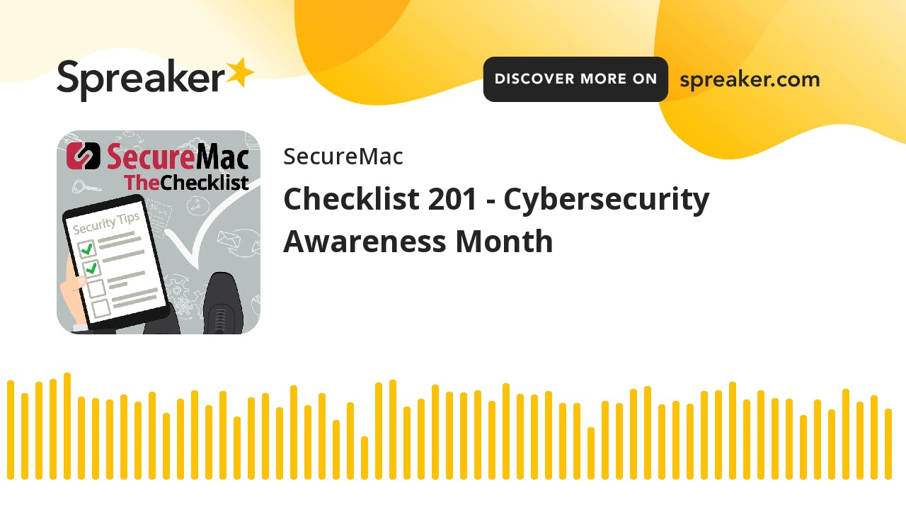 Checklist 201 - Cybersecurity Awareness Month
