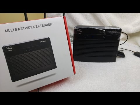 Samsung SLS-BU103 4G Network Extender unboxing and setup for Verizon Wireless service
