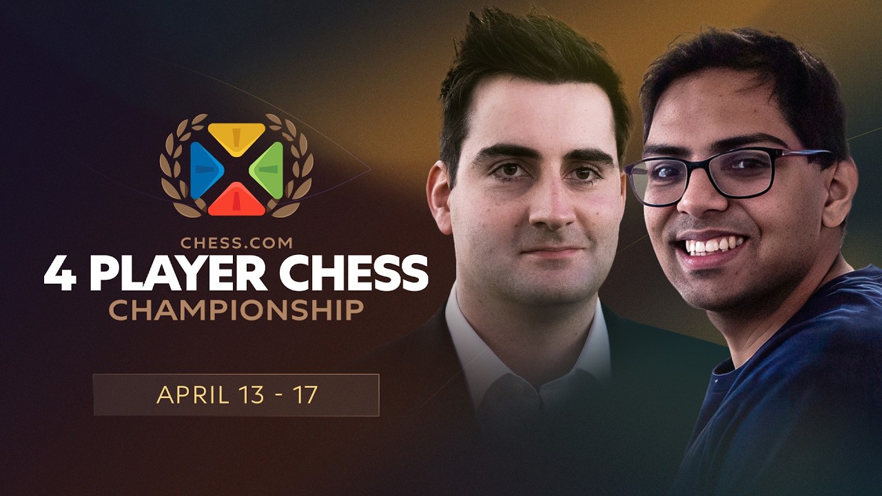 Chess.com 4 Player Chess Championship 2026: Pieces Flying All Over From All Direction! Who'll Win?