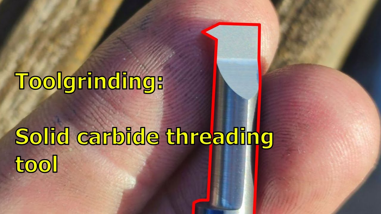 Toolgrinding: Solid carbide threading tool