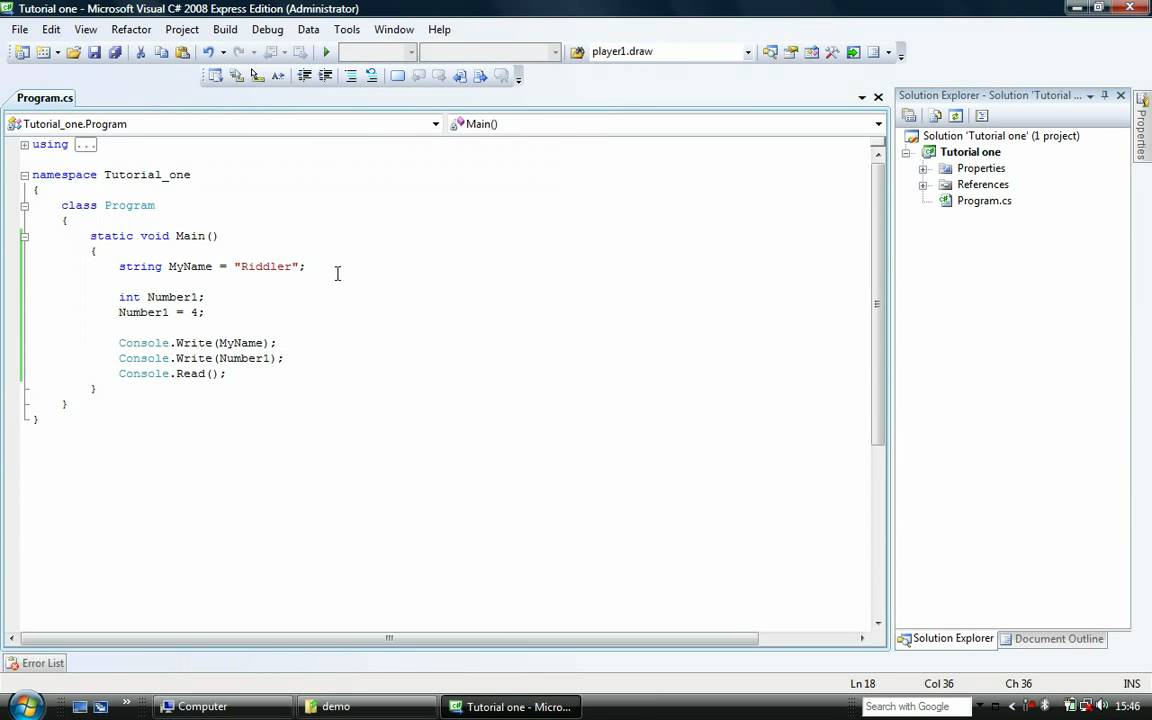 Chapter 102b Integer Variables Beginner
