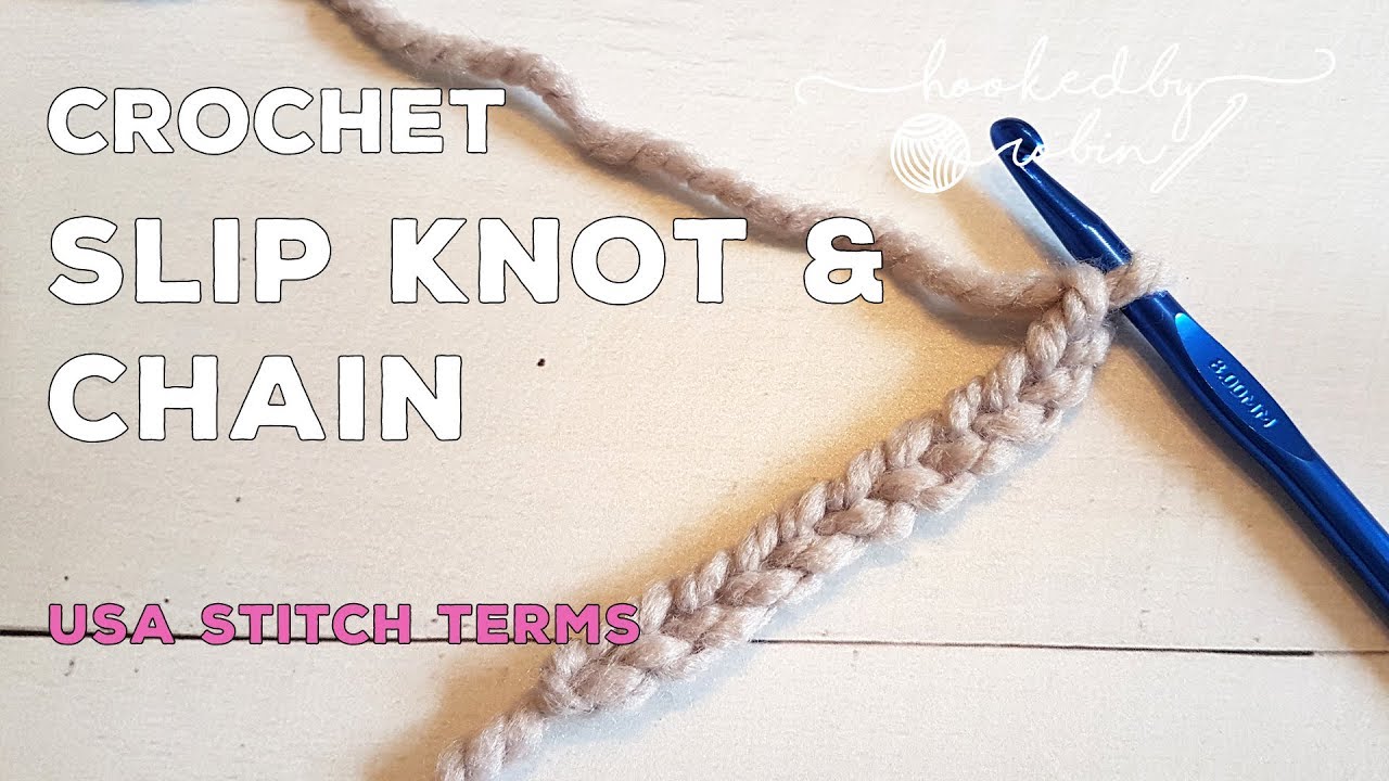 Crochet Slip Knot & Chain for Absolute Beginners (Easy Tutorial!)