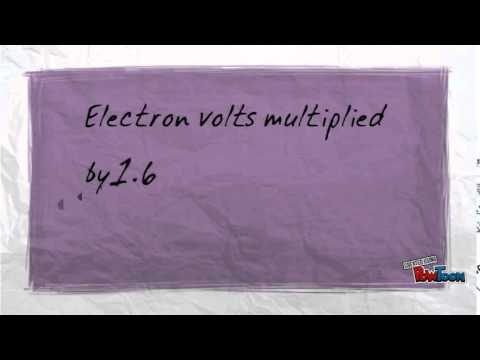 Converting eV to Joules
