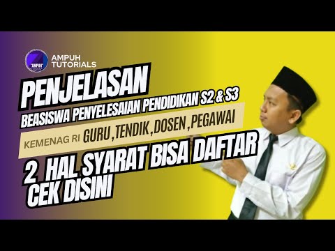 B20 Penjelasan Siapa Yang Bisa Daftar Beasiswa Penyelesaian Pendidikan (BPP) Beasiswa Kemenag