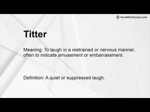 Titter Meaning
