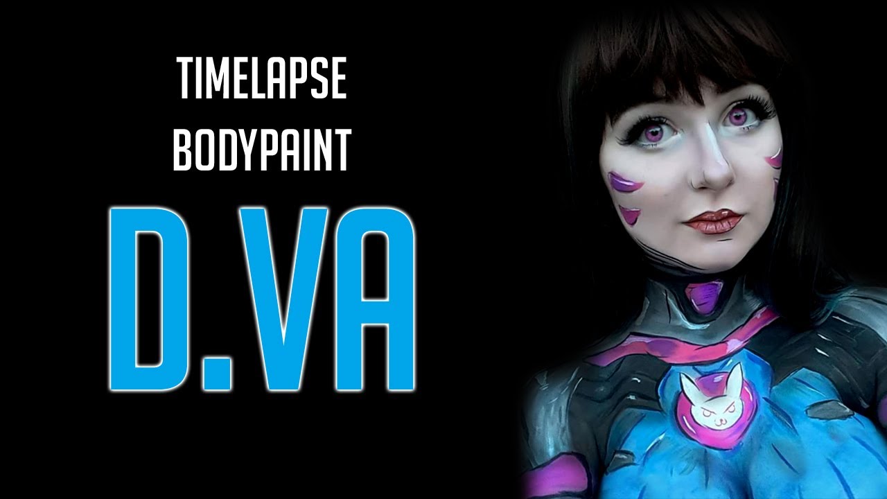 D.Va - Overwatch Bodypaint Timelapse
