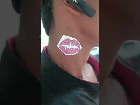 tatuaje de beso en el cuello #viral #tattoos #tattoo #tatuajes #tatuaje #virales