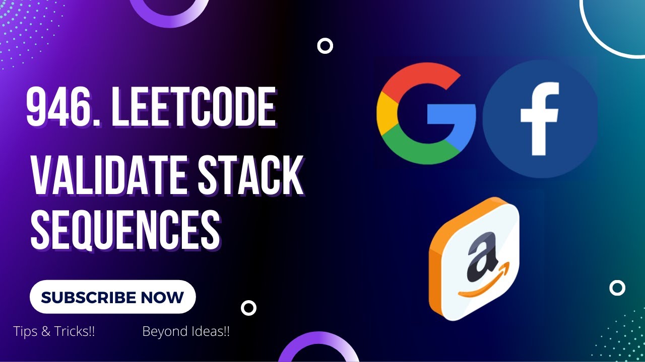 Validate Stack Sequences - 946 Leetcode - Python - Simple solution