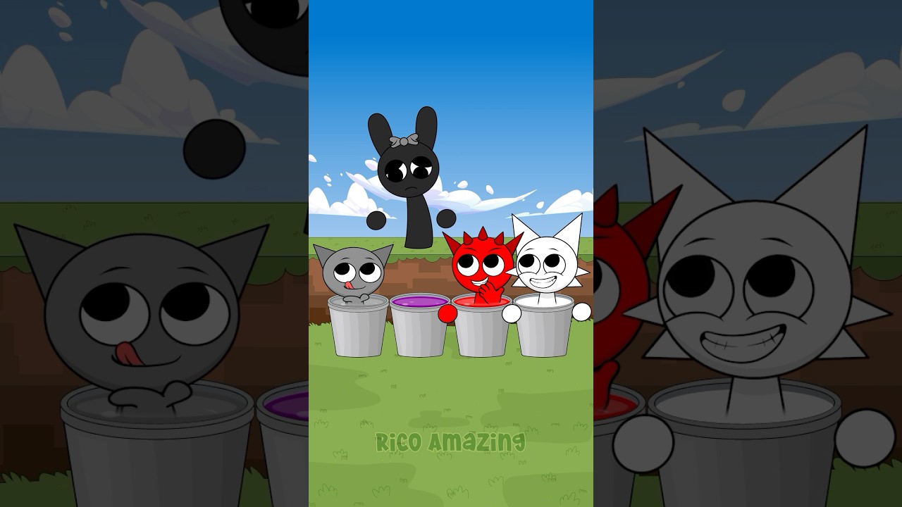 Help Pinki Find Right Color in New color mix Challenge! | Incredibox Sprunki