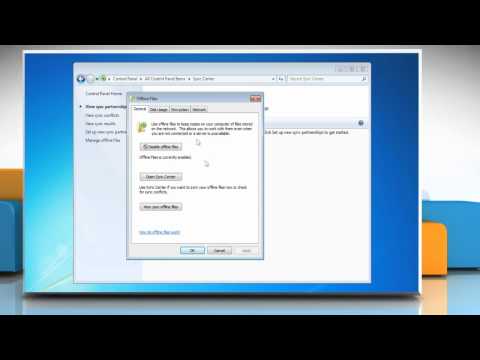Windows® 7: How to disable offline files?