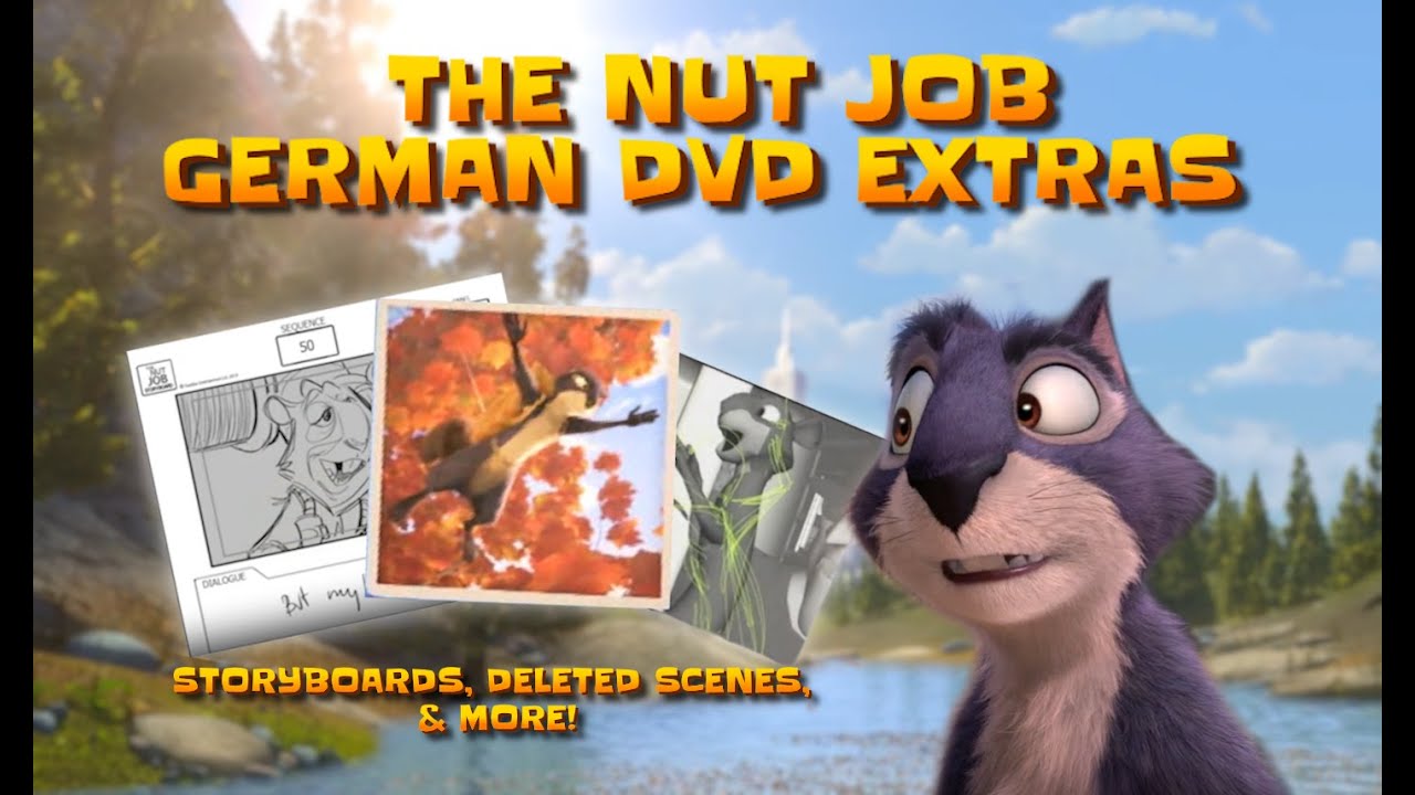 THE NUT JOB - GERMAN DVD EXTRAS, DELETED SCENES, STORYBOARDS, AND MORE!