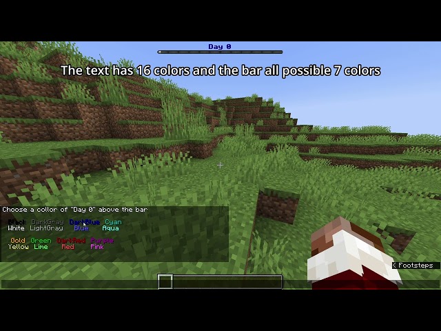 Day Counter Using Bossbar Minecraft Data Pack