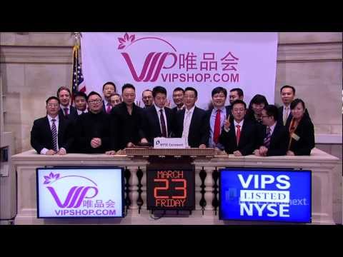Vipshop celebrates completion of IPO and rings the NYSE Opening Bell