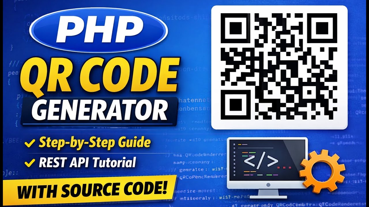 QR Code Generator Using PHP | Step-by-Step Tutorial with Source Code