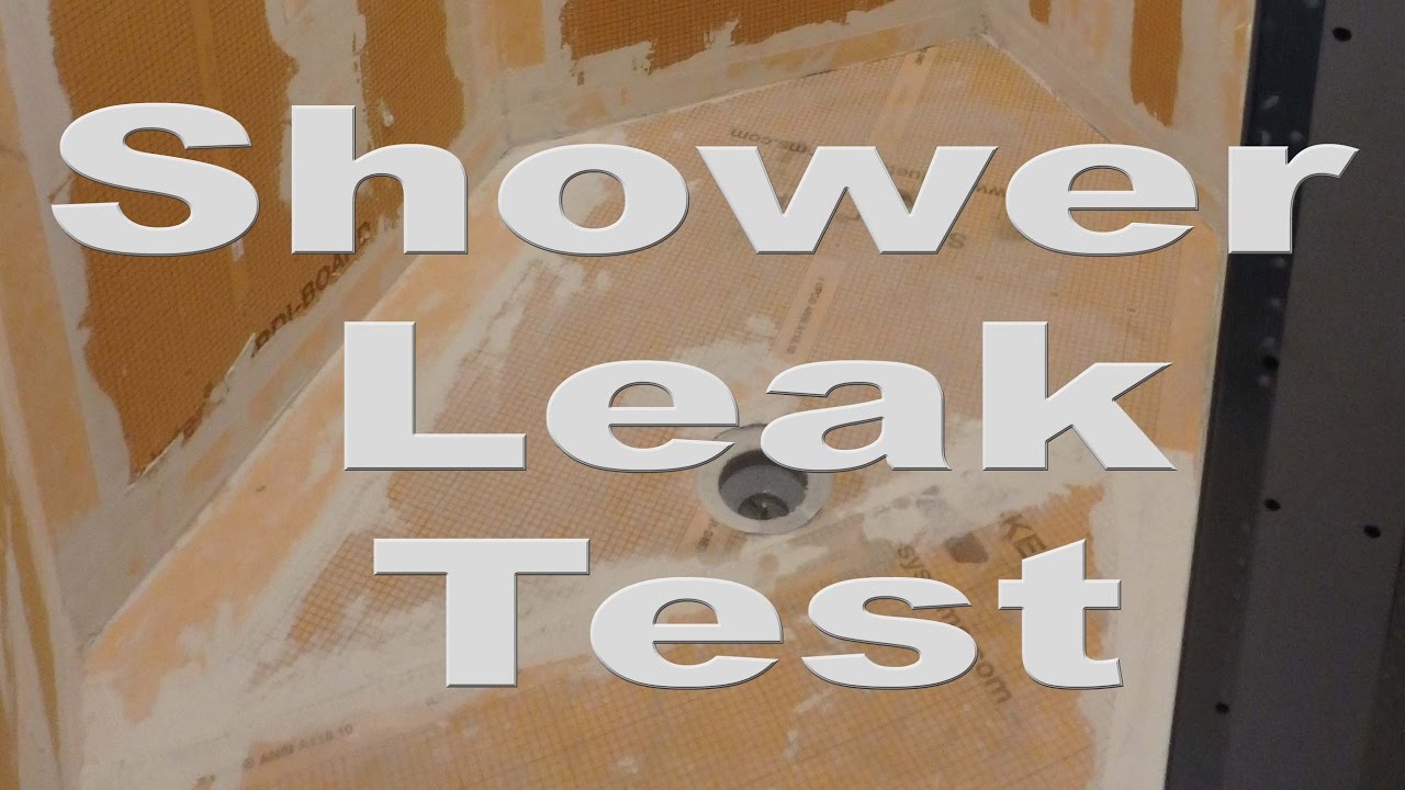 How to Flood Test a Shower pan. Leak test.