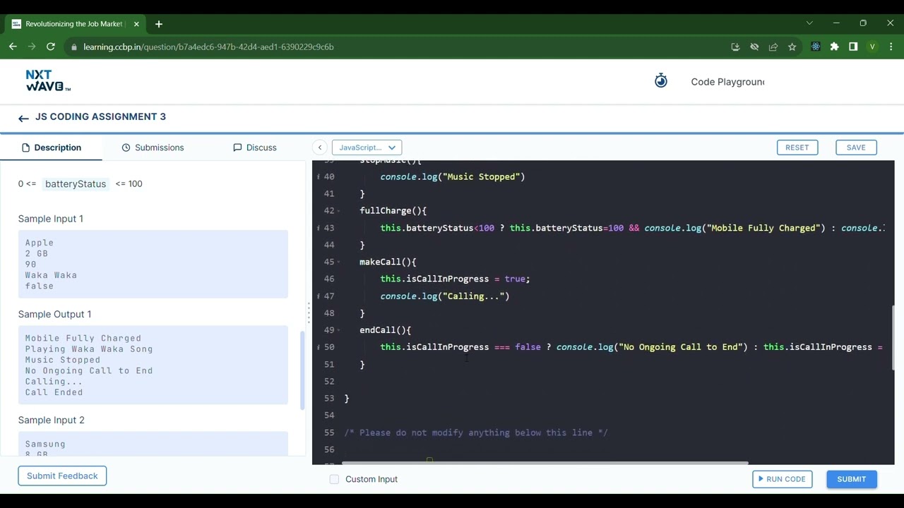 JS Coding Assignment 3 | Assignments | JavaScript Essentials | NxtWave | ccbp 4.o