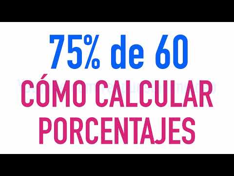 Calculate the percentage of a number - Example: 75% of 60