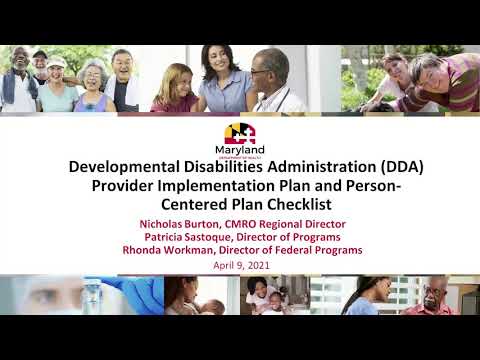 2021 04 09 10 01 DDA Provider Webinar Provider Implementation Plan and PCP Checklist April 9