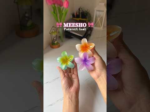 Flower Claw Clips From MEESHO🌺🌊✨#pinterest #unboxing #meesho