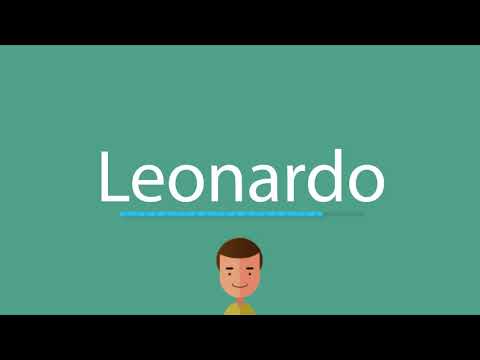 Leonardo pronunciation
