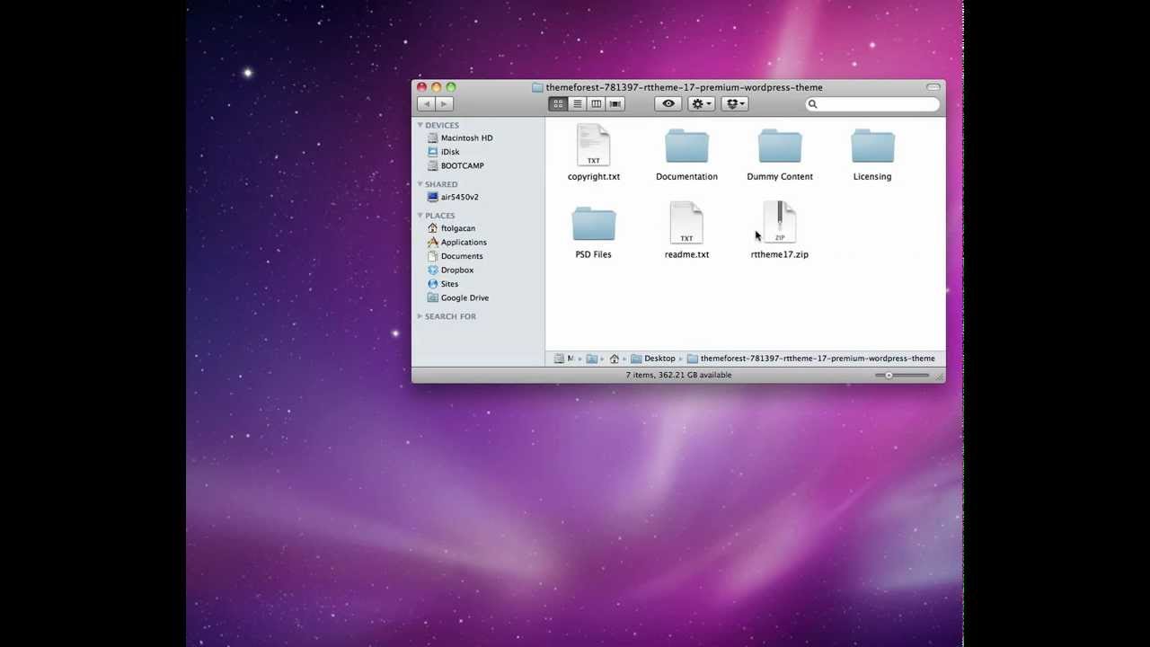 RT-Theme 17 -  Installation and importing dummy contents