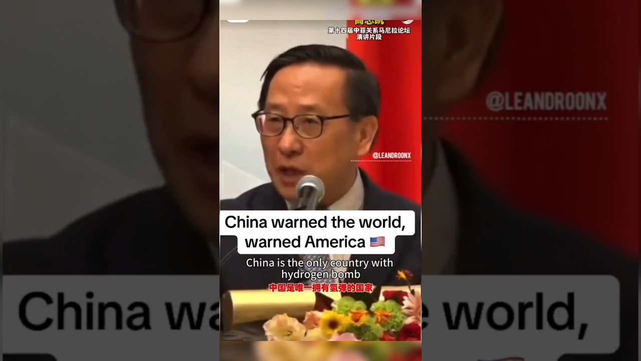 China Warns USA of Nuclear Warhead and Hydrogen Bomb, Covering World's Every Corner