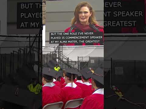 Emily Deschanel Delivers Boston University’s 2025 Commencement Speech #classof2025 #college #actor