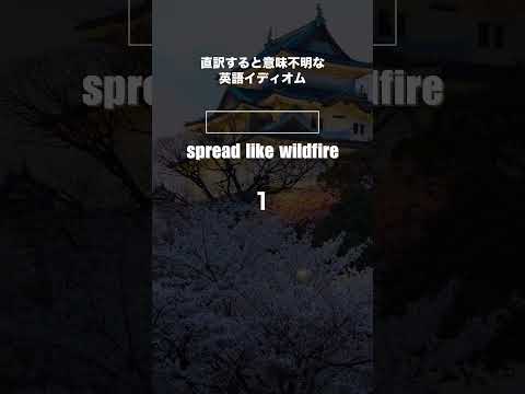 直訳すると意味不明な英語イディオム! #shorts #英語フレーズ #ネイティブ英語 #英語聞き流し