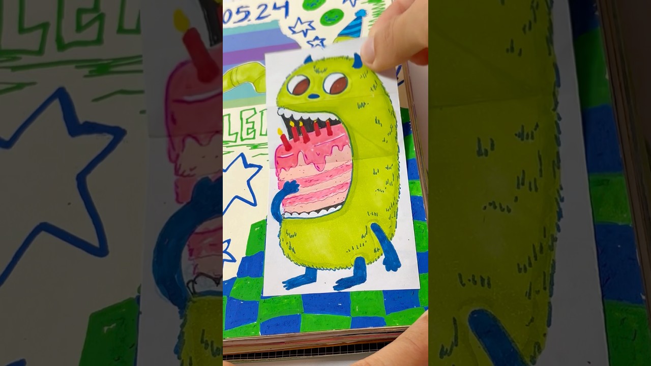 Páginas com desenhos interativos que tenho no sketchbook