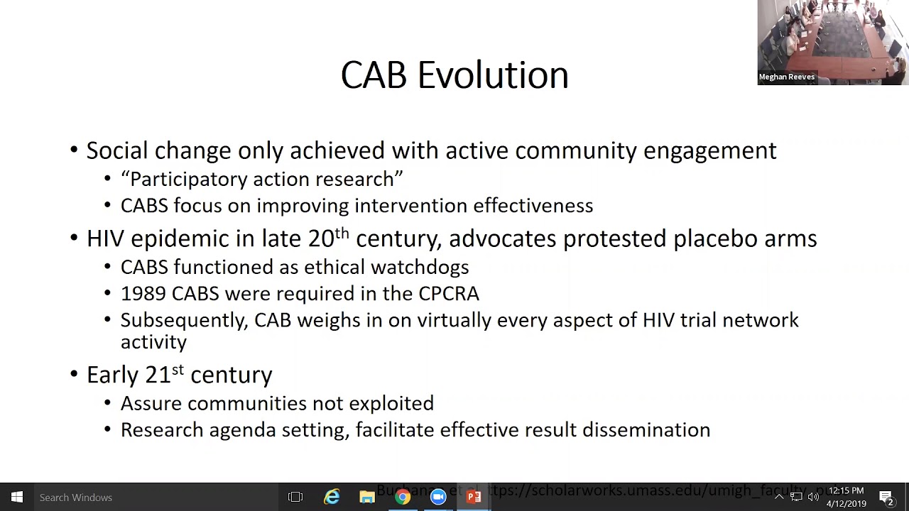 Strategies for Developing and Engaging a Successful Community Advisory Board by Sally Hodder, M.D.