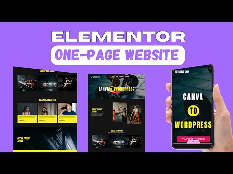 Convert canva website to Elementor website design using Flexbox Container in 2024